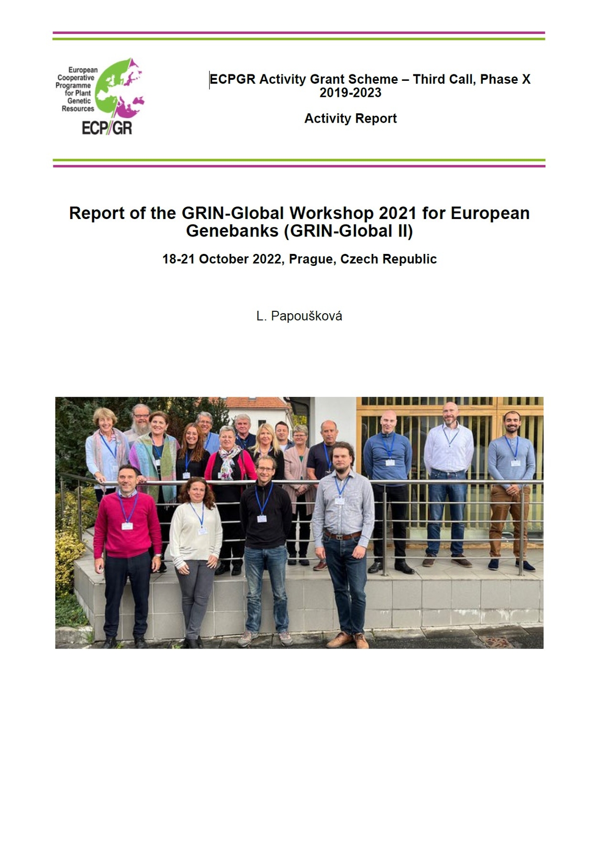 ECPGR: GRIN-GLOBAL II Final Activity Report