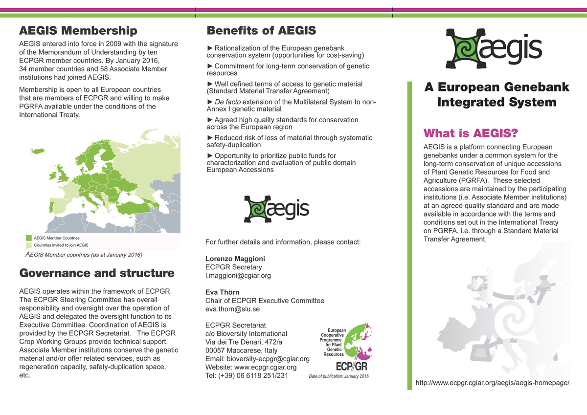 ECPGR: AEGIS Brochure